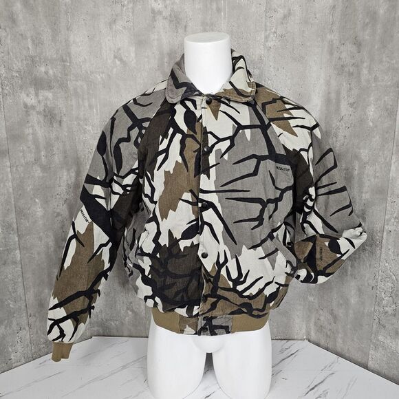 Jackets & Coats | Vintage Predator Camouflage Mens L Jacket Quilt Lined ...